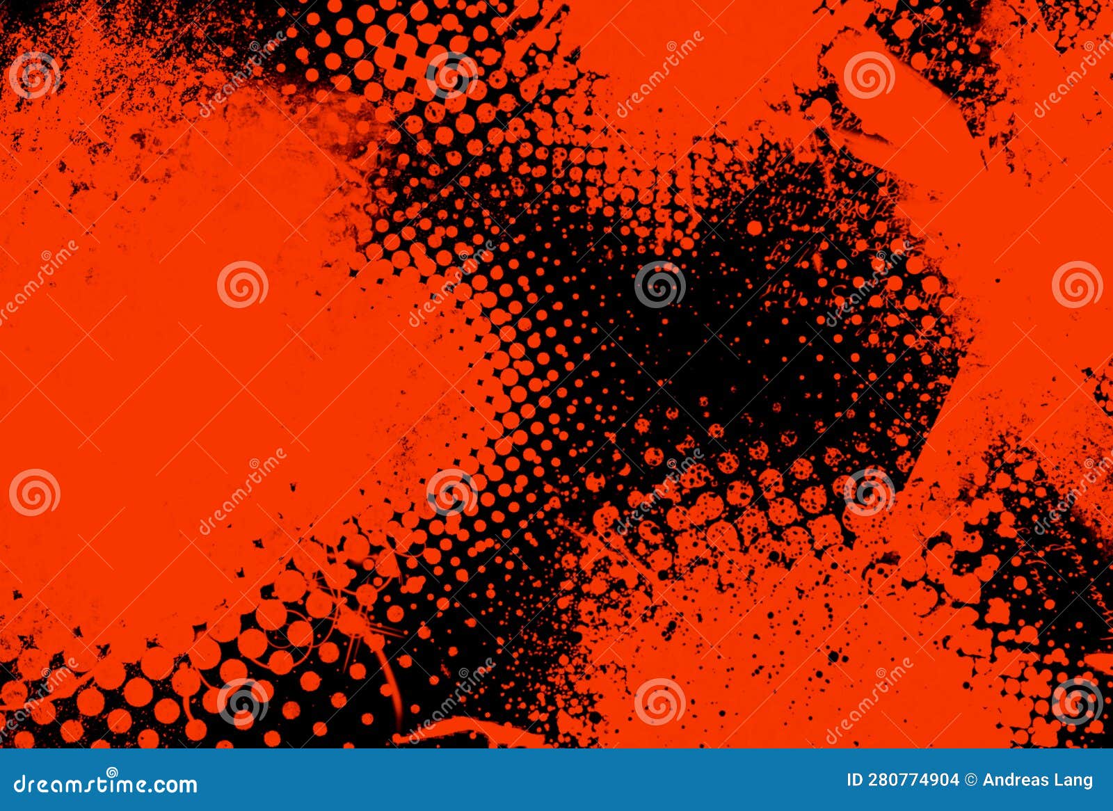Red Halftone Texture Graffiti Background Dotted Effect Pattern Art ...