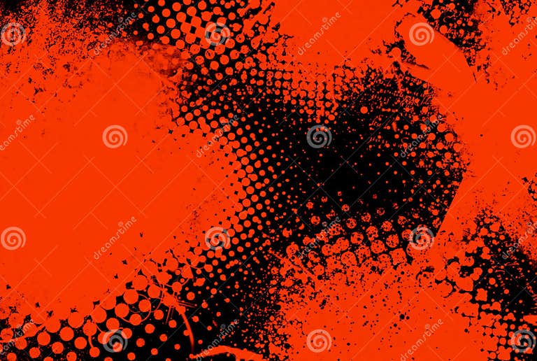 Red Halftone Texture Graffiti Background Dotted Effect Pattern Art ...
