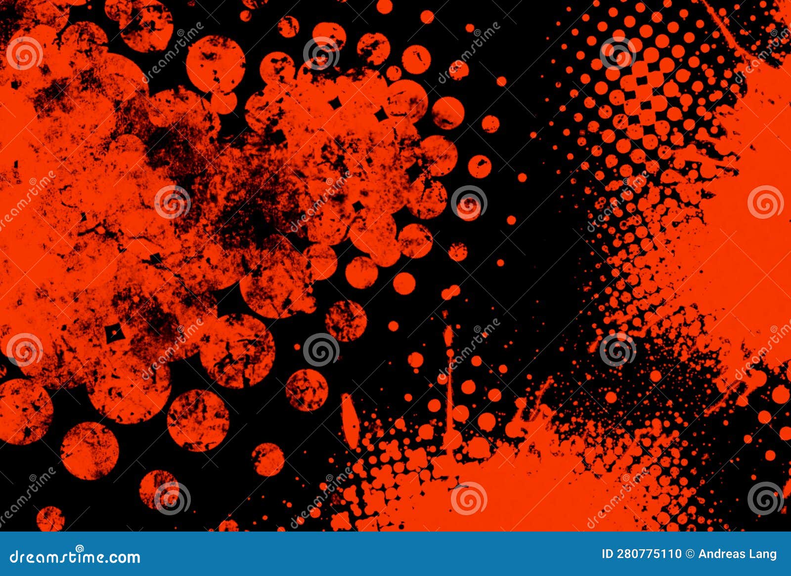 Red Halftone Texture Graffiti Background Dotted Effect Pattern Art ...