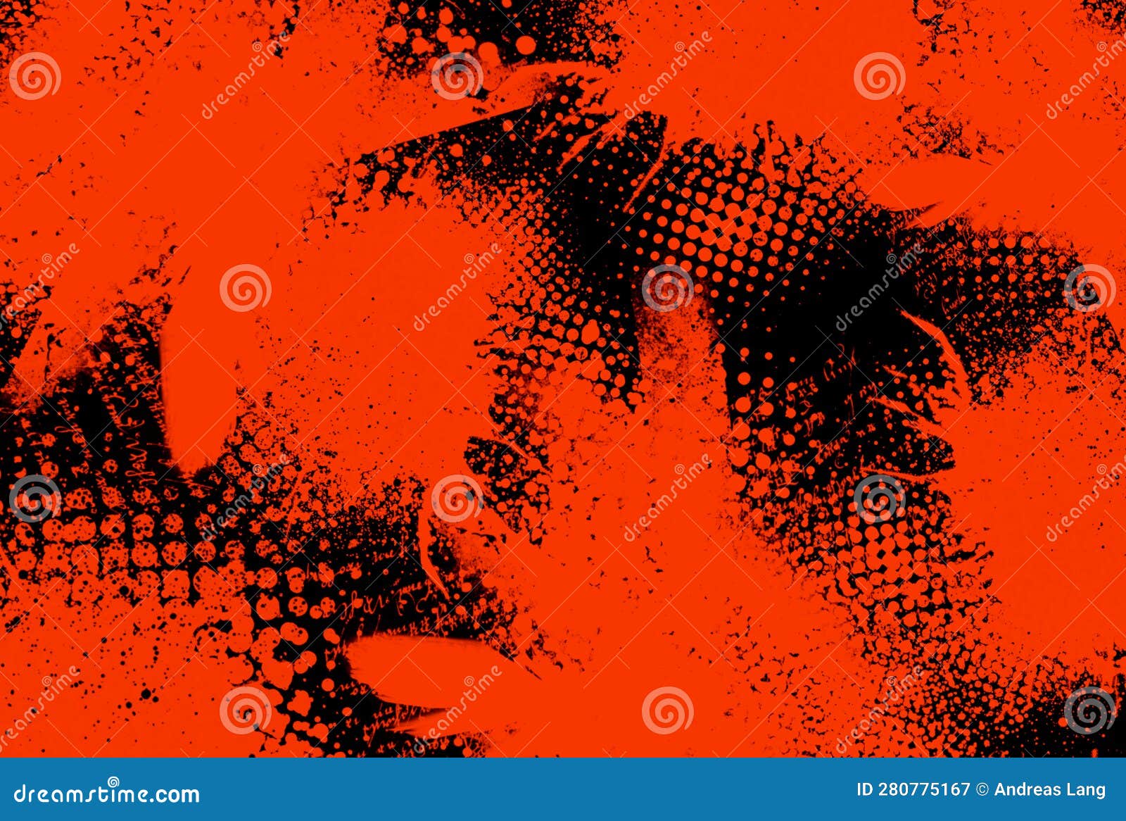 Red Halftone Texture Graffiti Background Dotted Effect Pattern Art ...