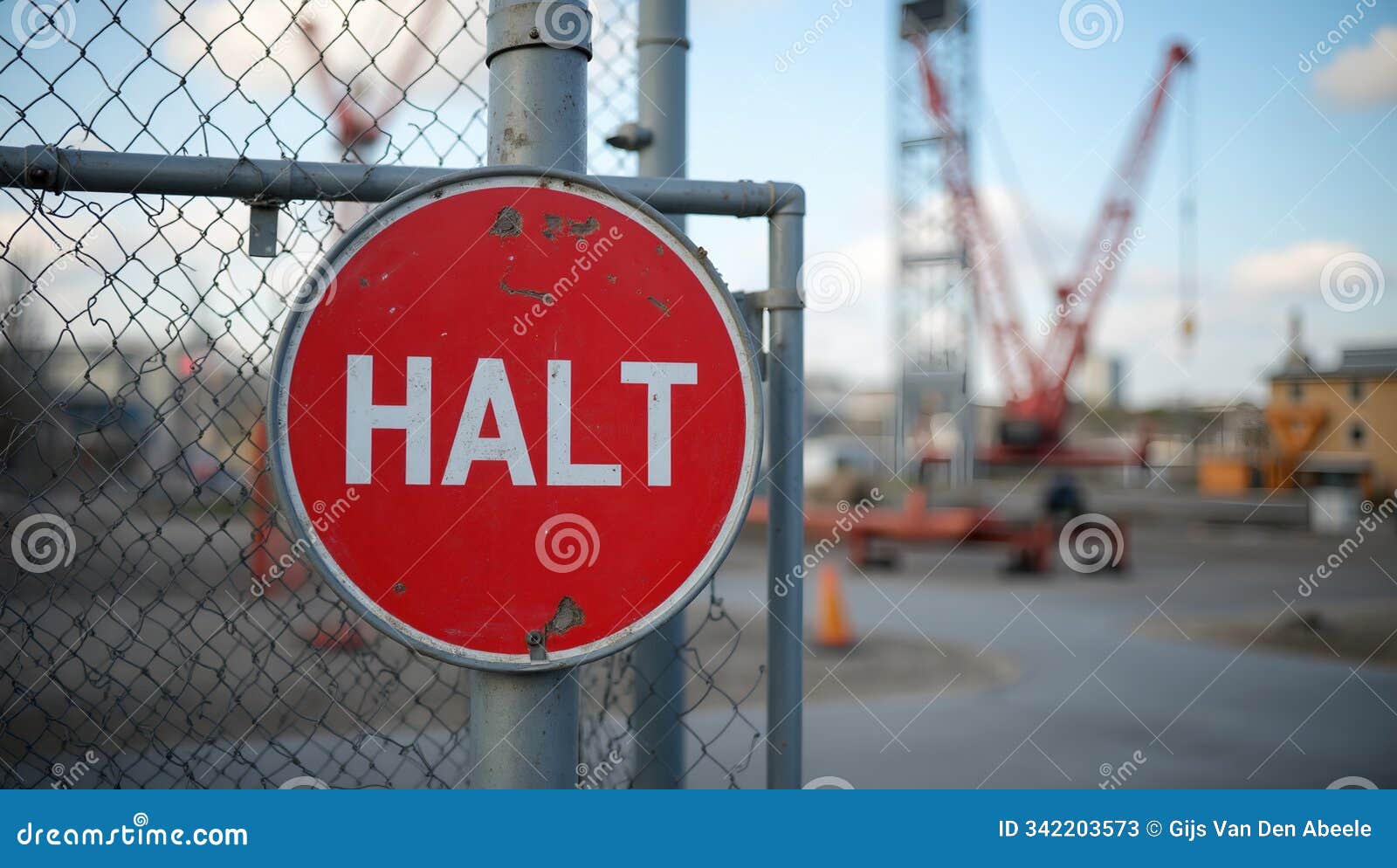 Halt Red No Sign Royalty-Free Illustration | CartoonDealer.com #374179191