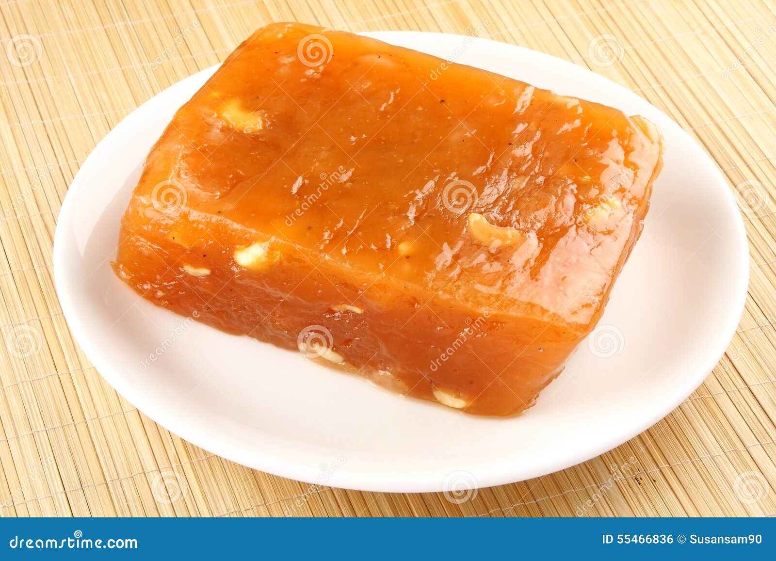 Red Halwa from Kerala Cuisine. Stock Photo - Image of chips, cooked ...