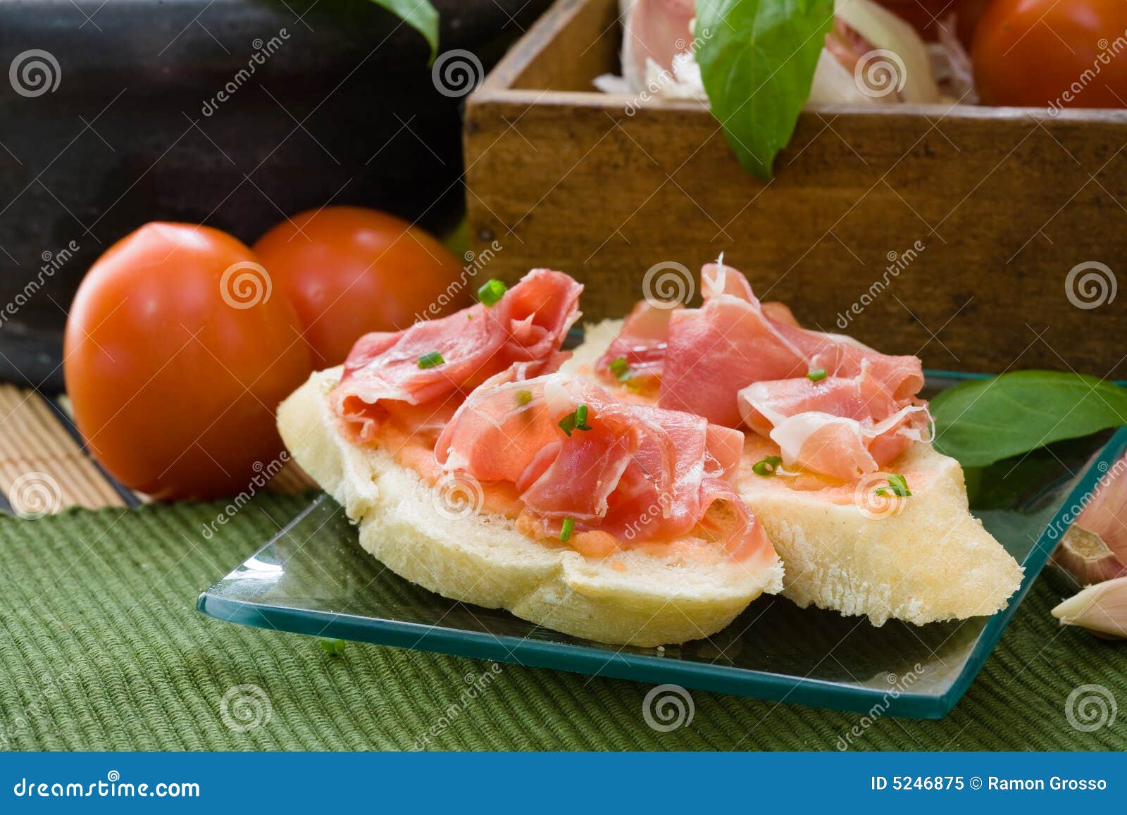 Red ham stock image. Image of prosciutto, detail, salty - 5246875