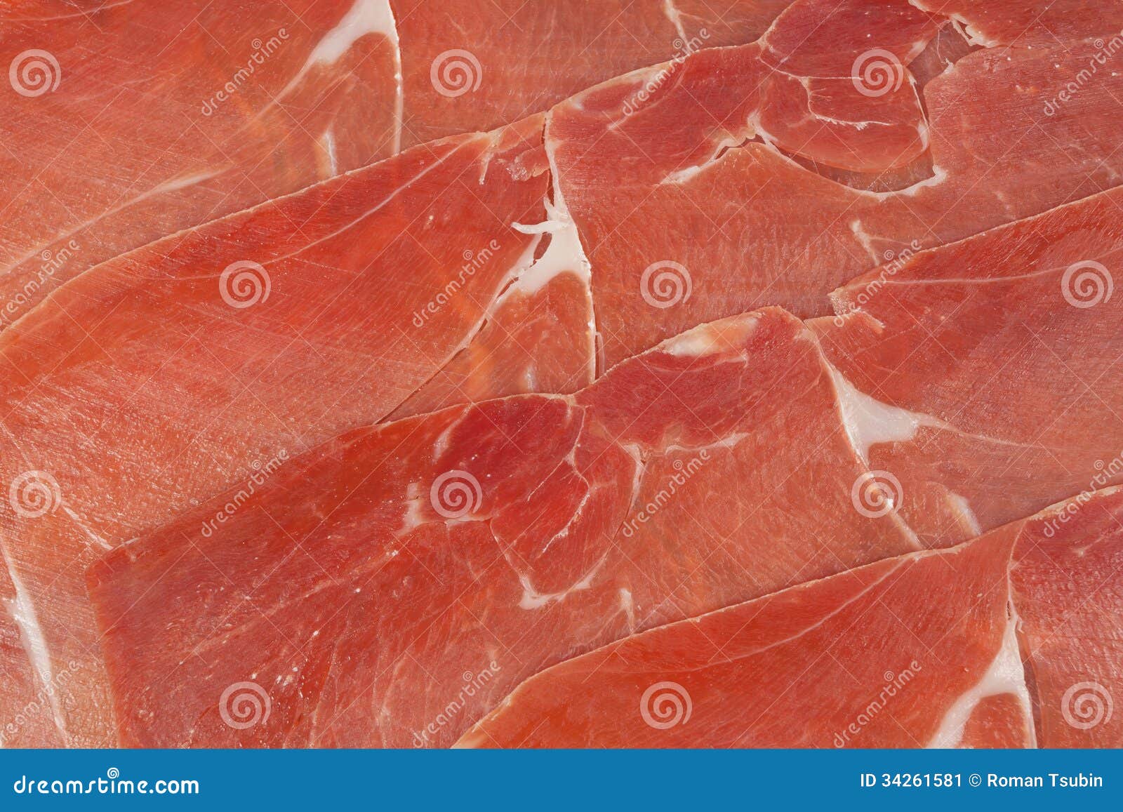 Red ham prosciutto sliced stock image. Image of jamon - 34261581
