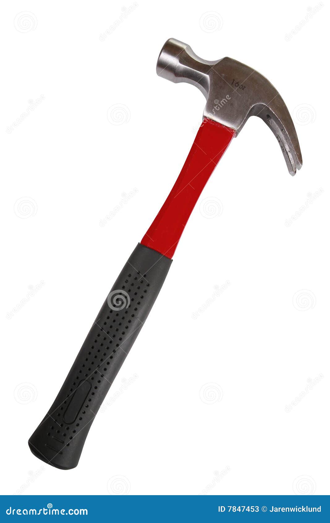 Red hammer stock image. Image of handle, tool, hammer - 7847453