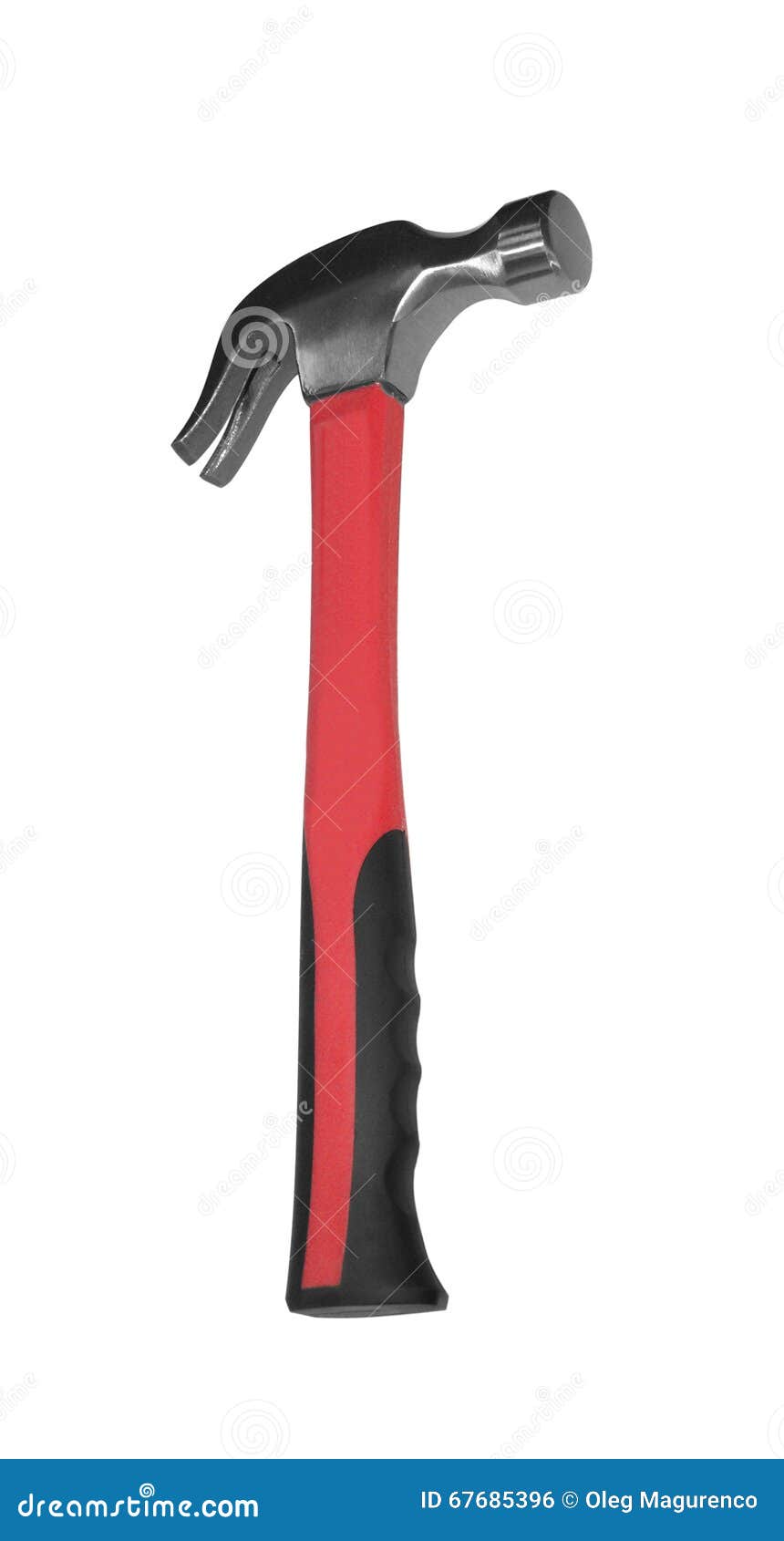 Red hammer stock photo. Image of build, hammer, background - 67685396
