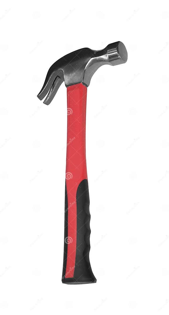 Red hammer stock photo. Image of build, hammer, background - 67685396