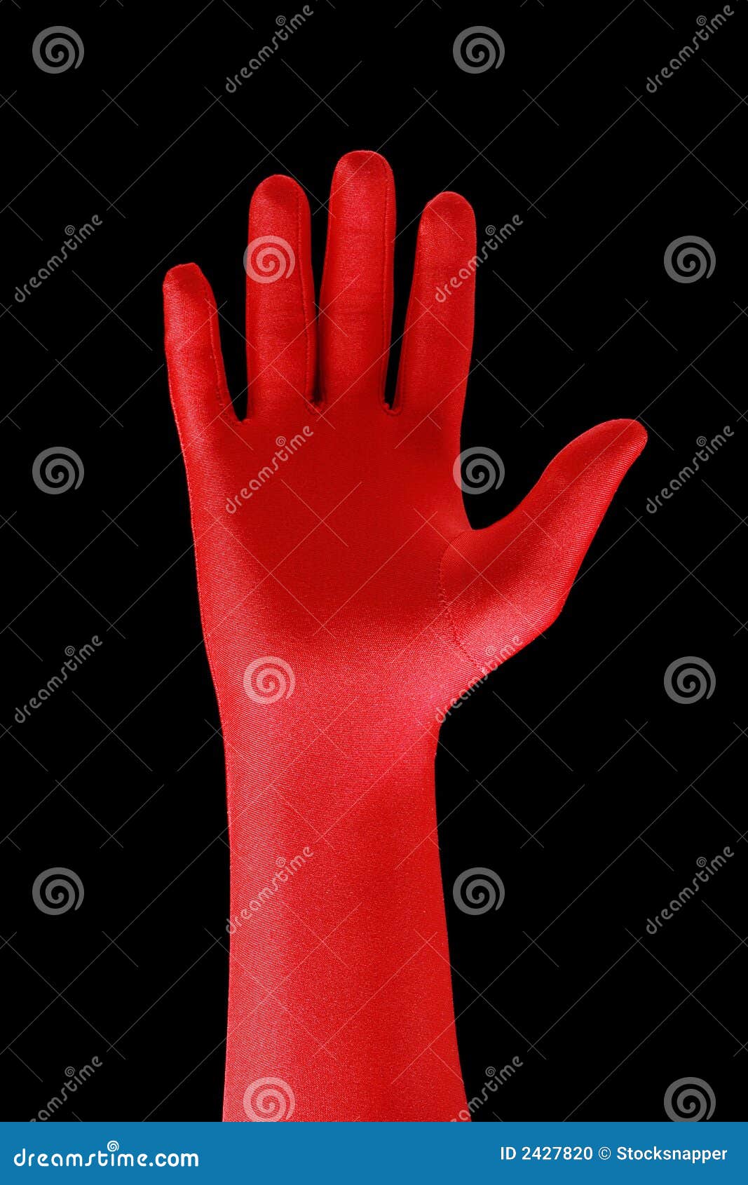 Red Hand stock photo. Image of fingers, spandex, strange - 2427820