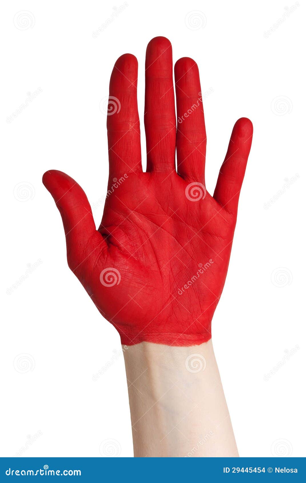 Red hand stock photo. Image of happy, game, cheerful - 29445454