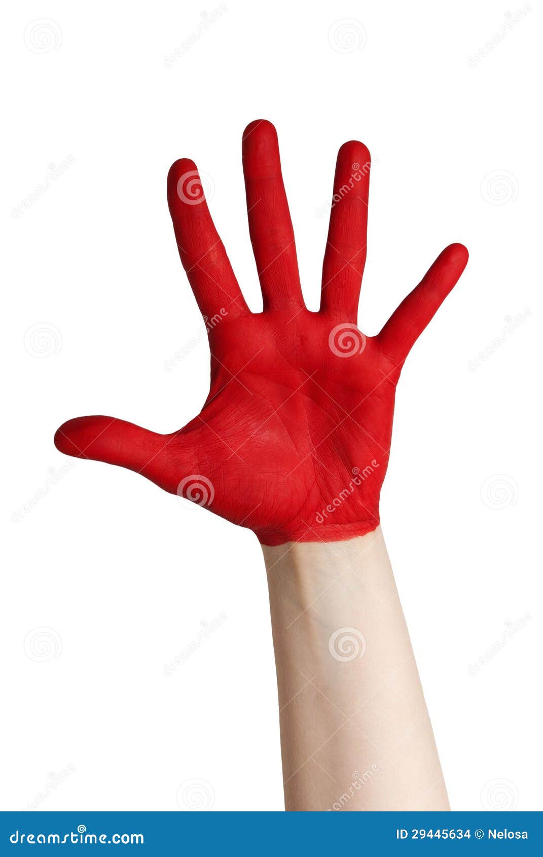 Red hand stock photo. Image of colour, advert, hands - 29445634