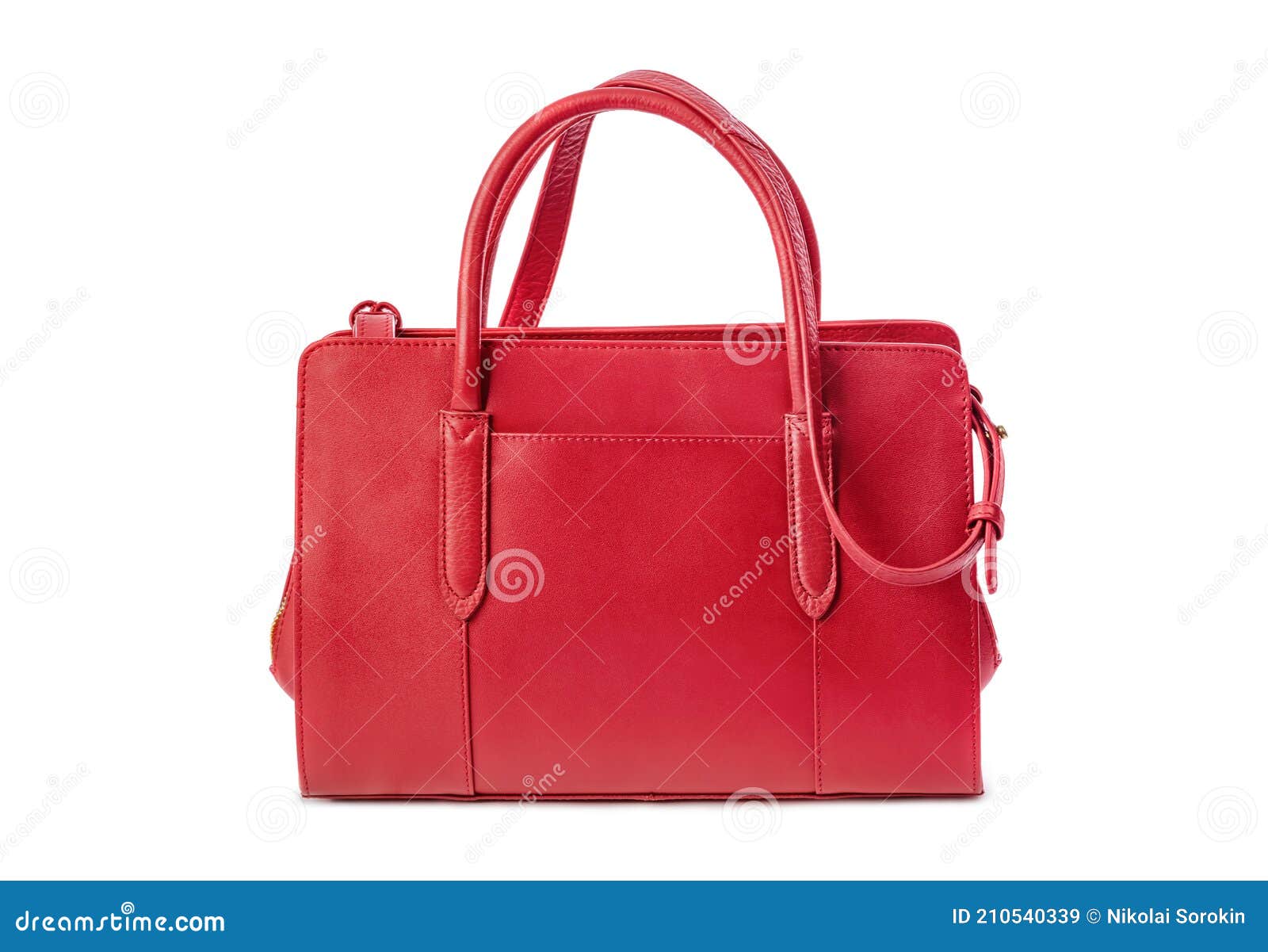 Red hand bag stock image. Image of packet, lock, elegance - 210540339