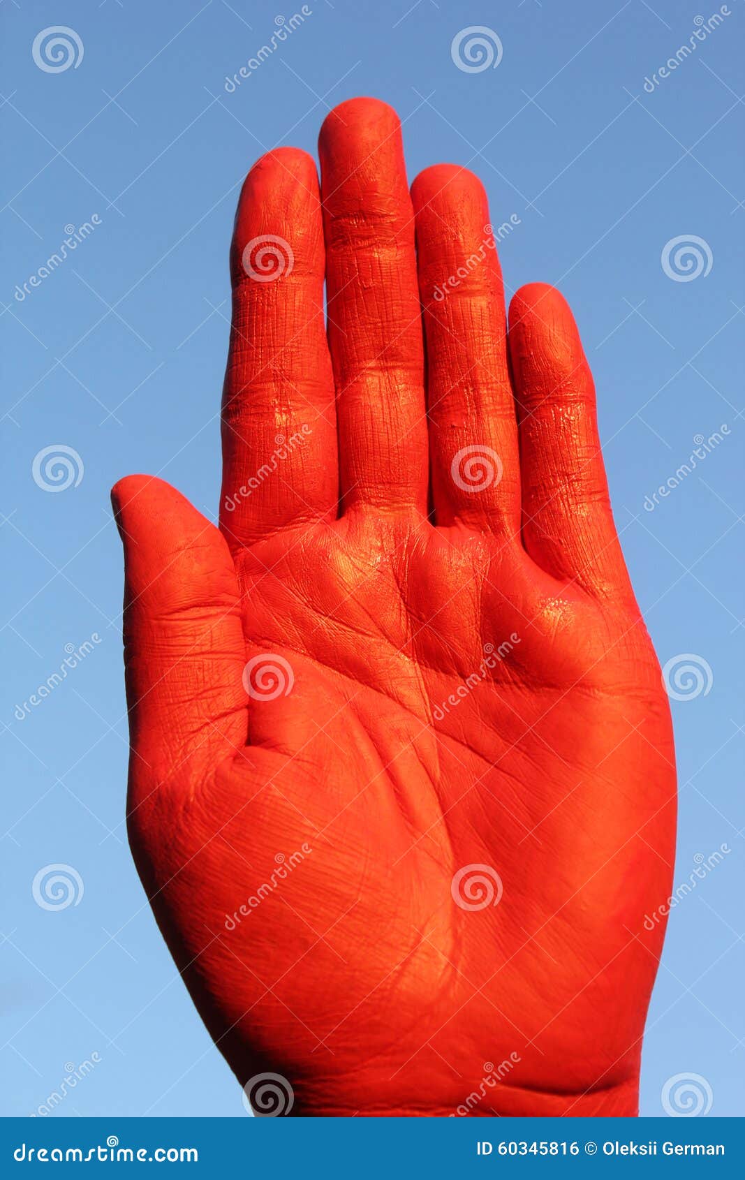 Red_hand stock photo. Image of paint, drawing, sign, background - 60345816