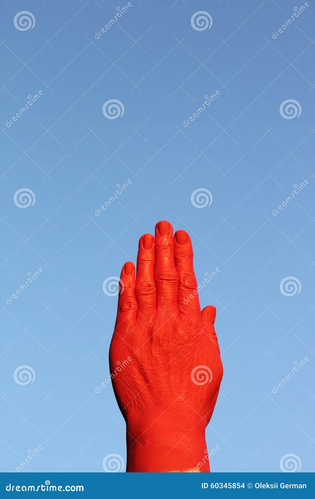 Red_hand stock photo. Image of five, good, painting, creativity - 60345854