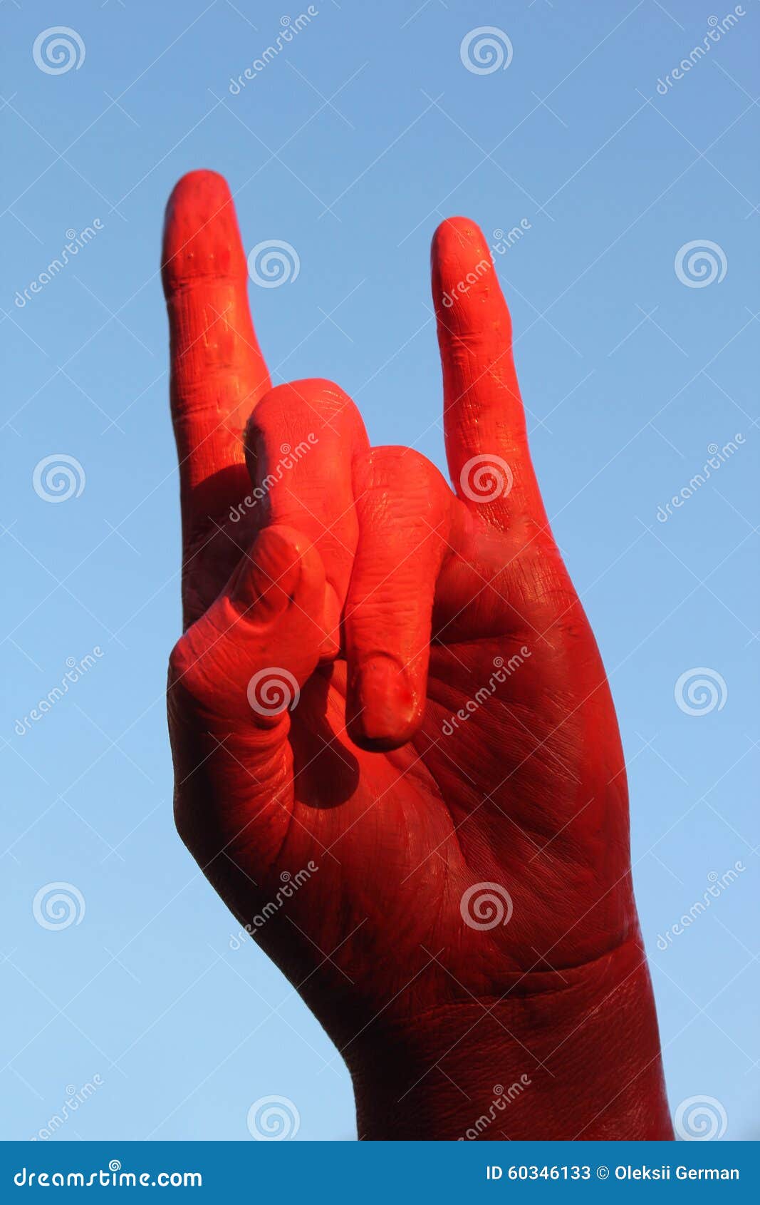 Red_hand stock image. Image of life, five, drawing, good - 60346133