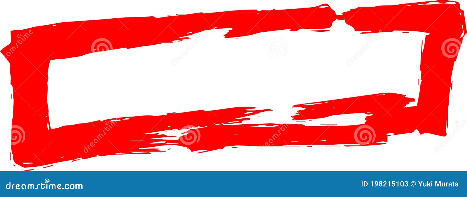 Red Hand-drawn Rectangular Frame Stock Vector - Illustration of square ...