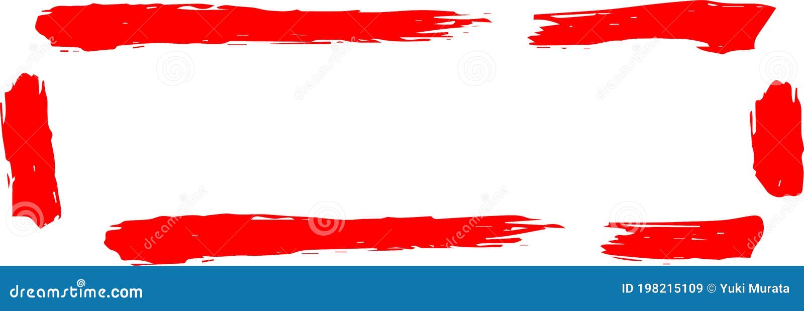 Red Hand-drawn Rectangular Frame Stock Vector - Illustration of ...