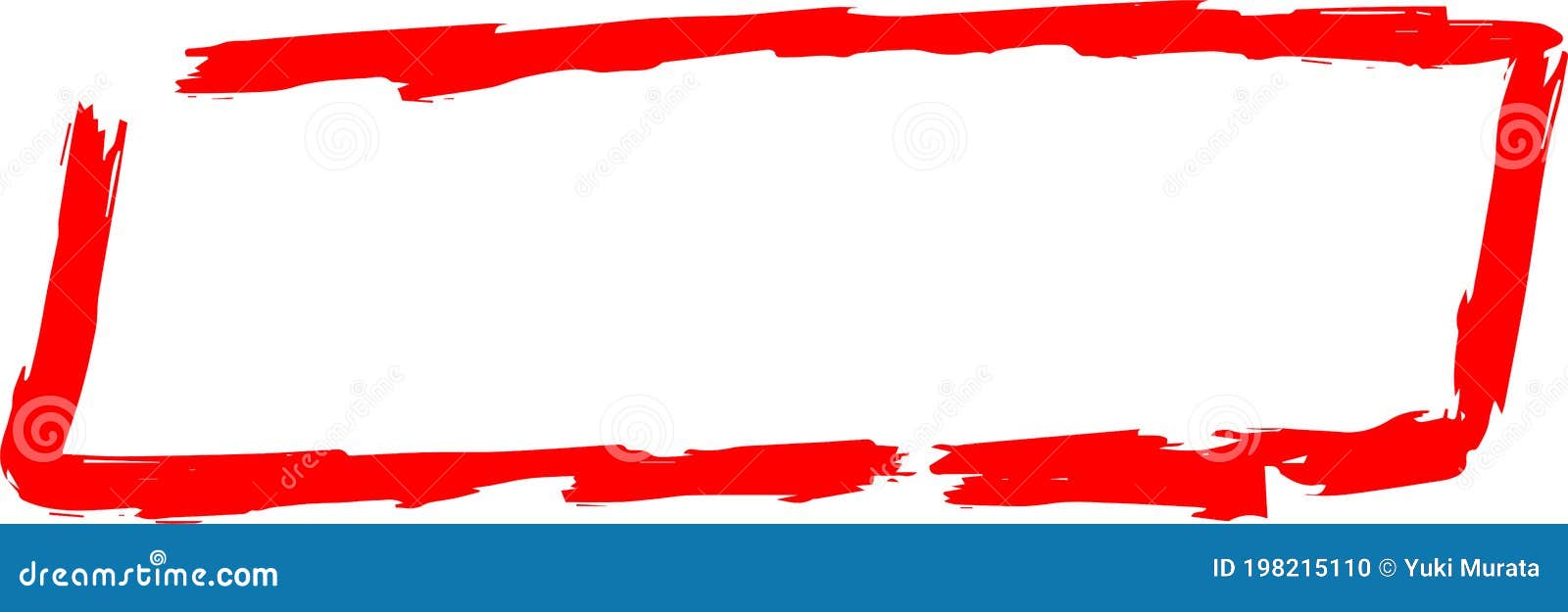 Red Hand-drawn Rectangular Frame Stock Vector - Illustration of sketch ...