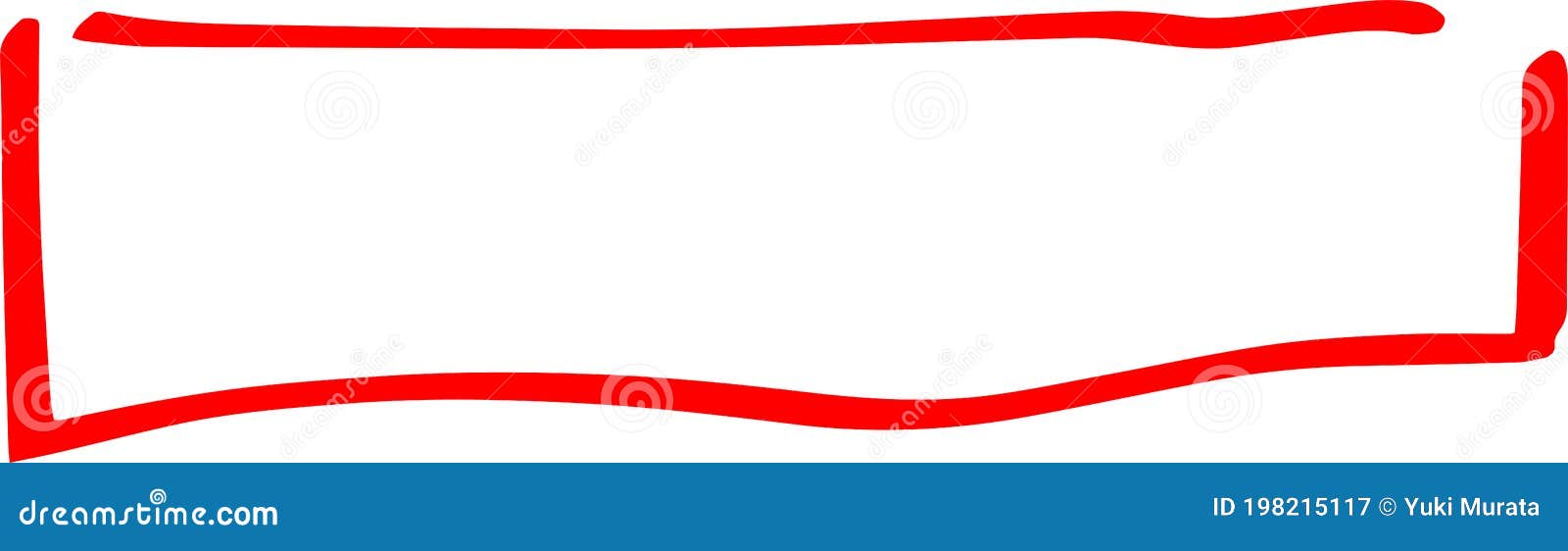 Red Hand-drawn Rectangular Frame Stock Vector - Illustration of ...