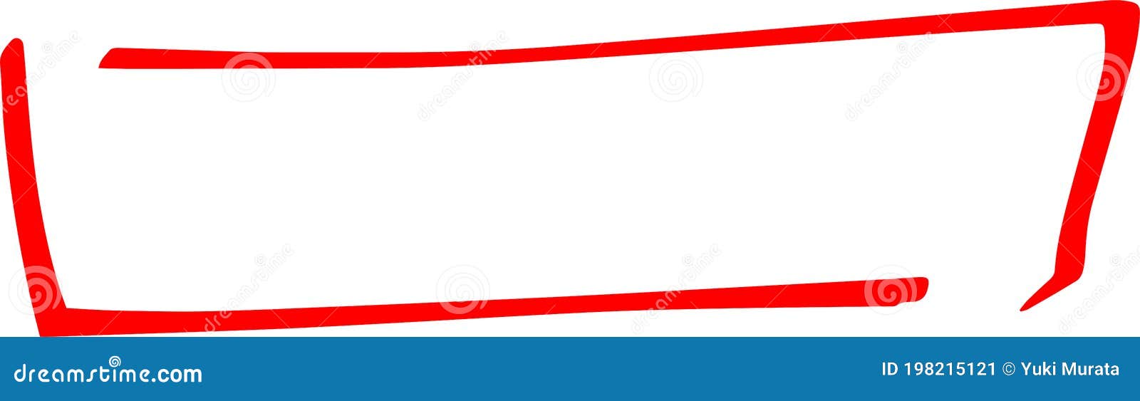 Red Hand-drawn Rectangular Frame Stock Vector - Illustration of simple ...
