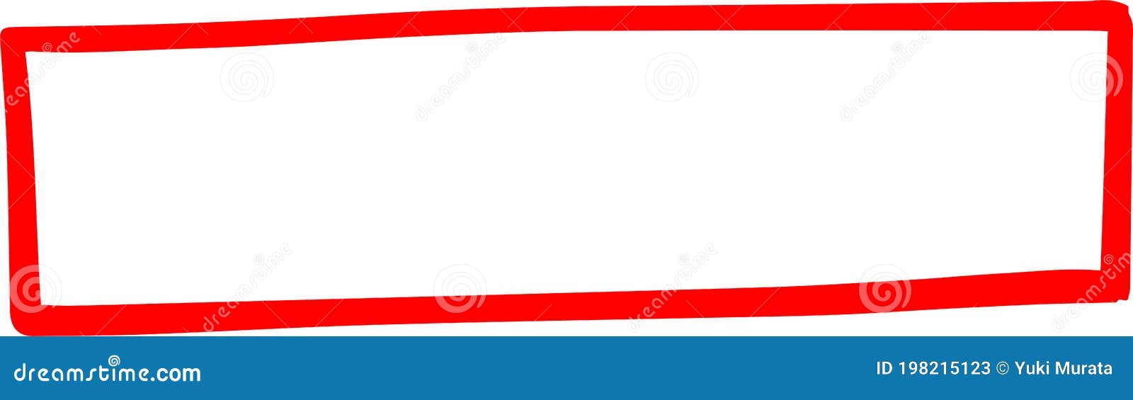 Red Hand-drawn Rectangular Frame Stock Vector - Illustration of ...