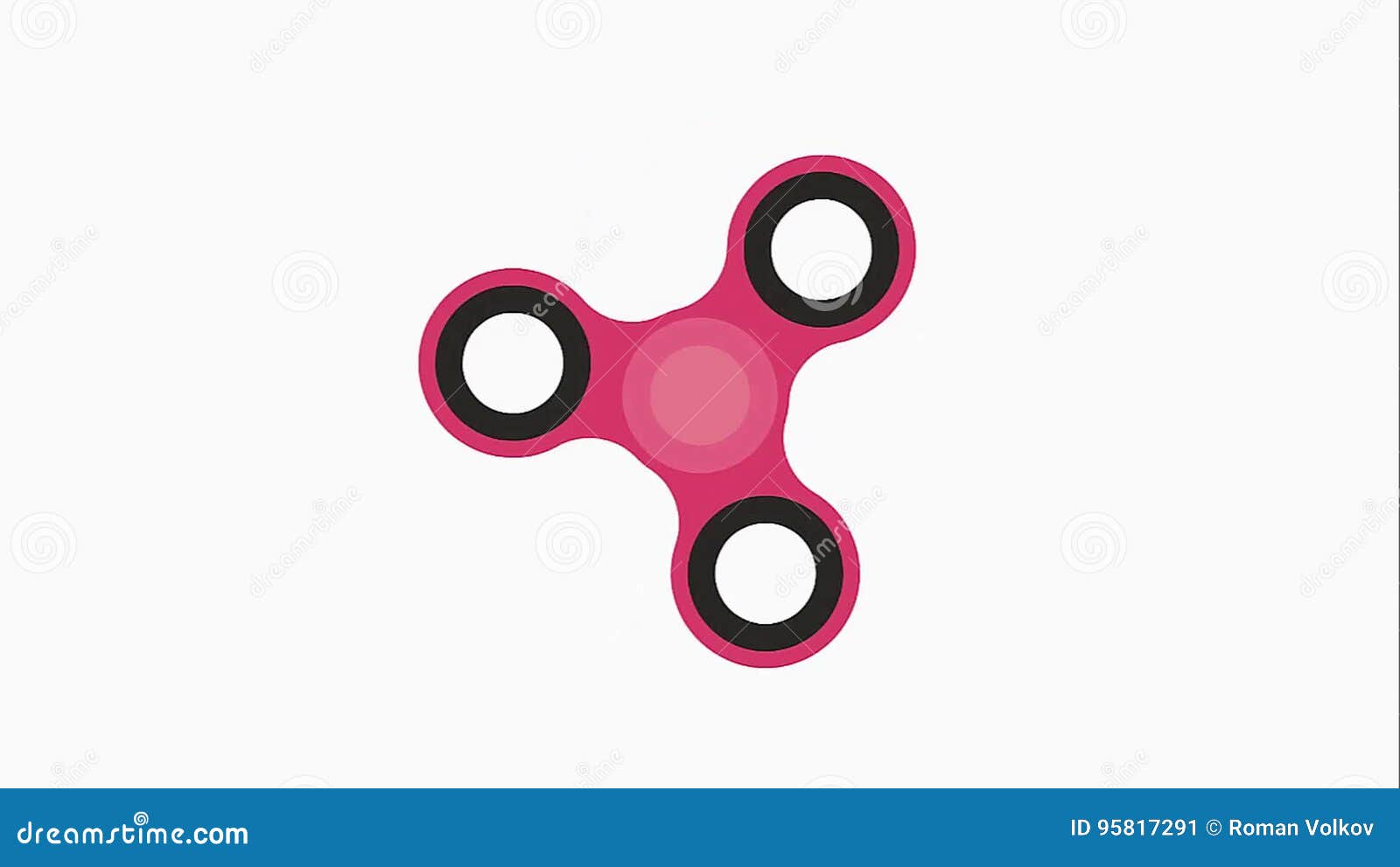 Red Hand Fidget Spinner Looping Animation Stock Video - Video of ...