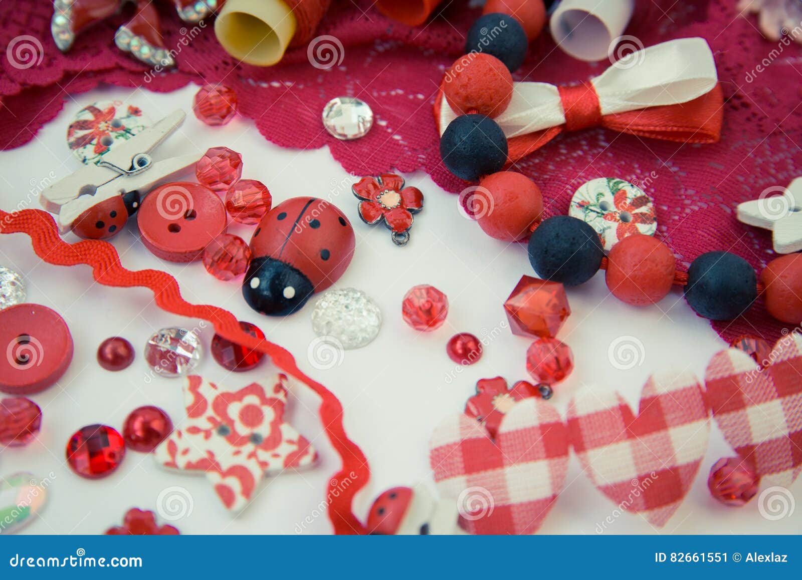 Red Hand Made stock image. Image of rhinestones, rich - 82661551