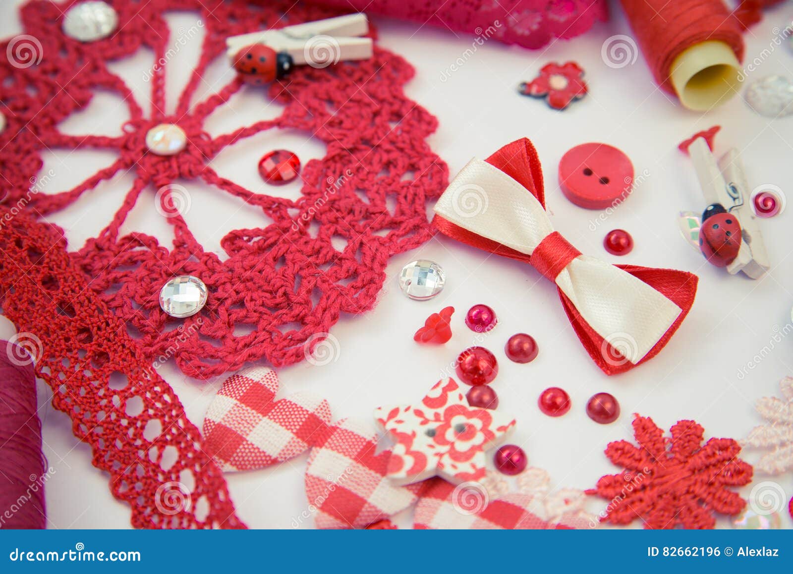 Red Hand Made stock photo. Image of creativity, equipment - 82662196