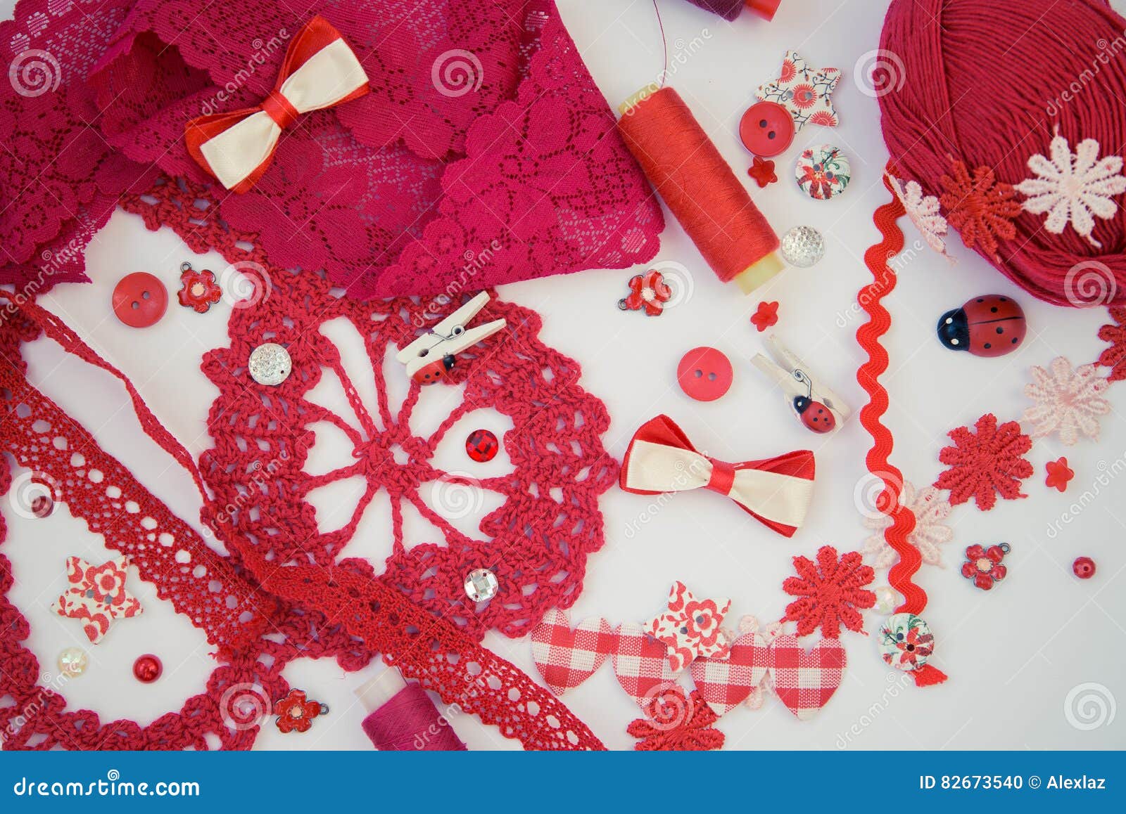 Red Hand Made stock photo. Image of beaded, button, accessory - 82673540