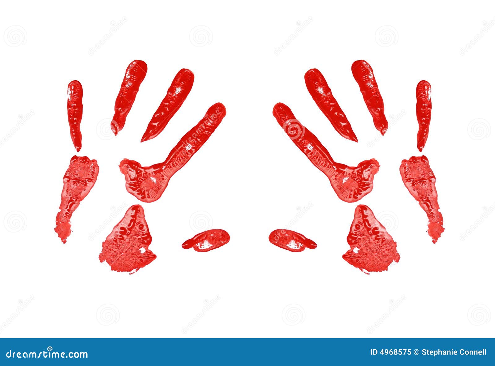 Red Hand Print stock image. Image of paint, splatter, isolated - 4968575