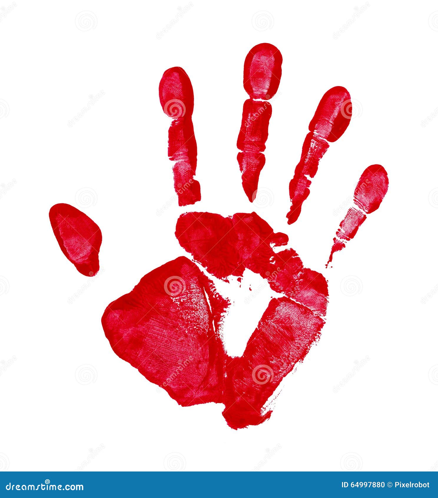Red Hand Print stock photo. Image of painting, learning - 64997880