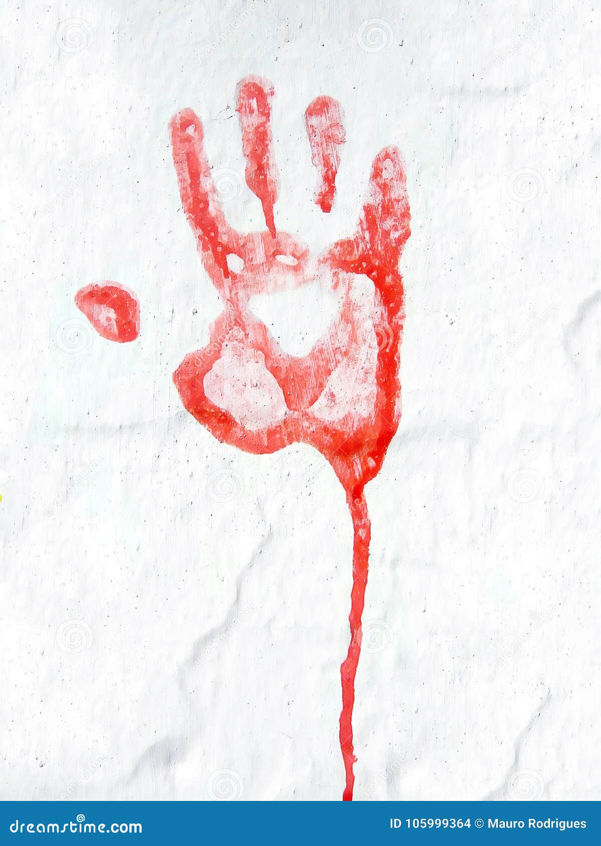 Red Hand-Print stock photo. Image of human, abstract - 105999364