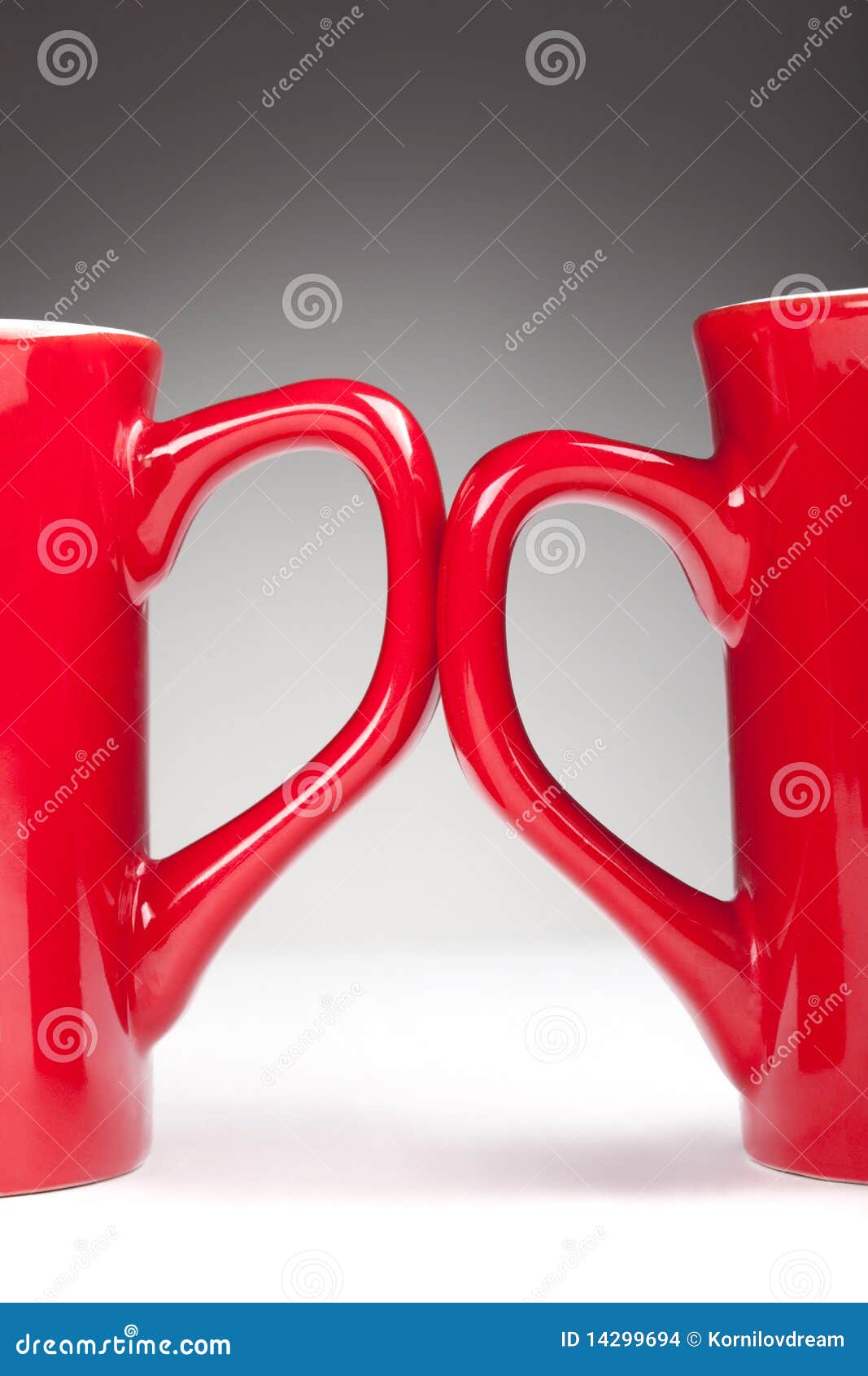 Red handle cups stock photo. Image of drink, valentine - 14299694