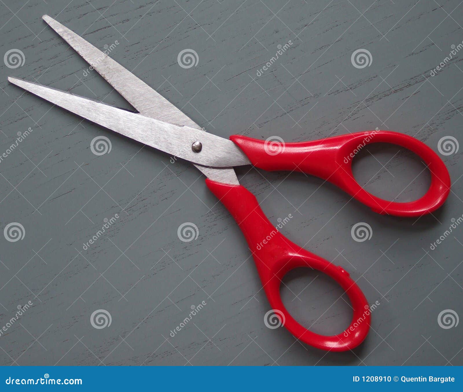 Red-handled scissors stock photo. Image of knife, scissors - 1208910