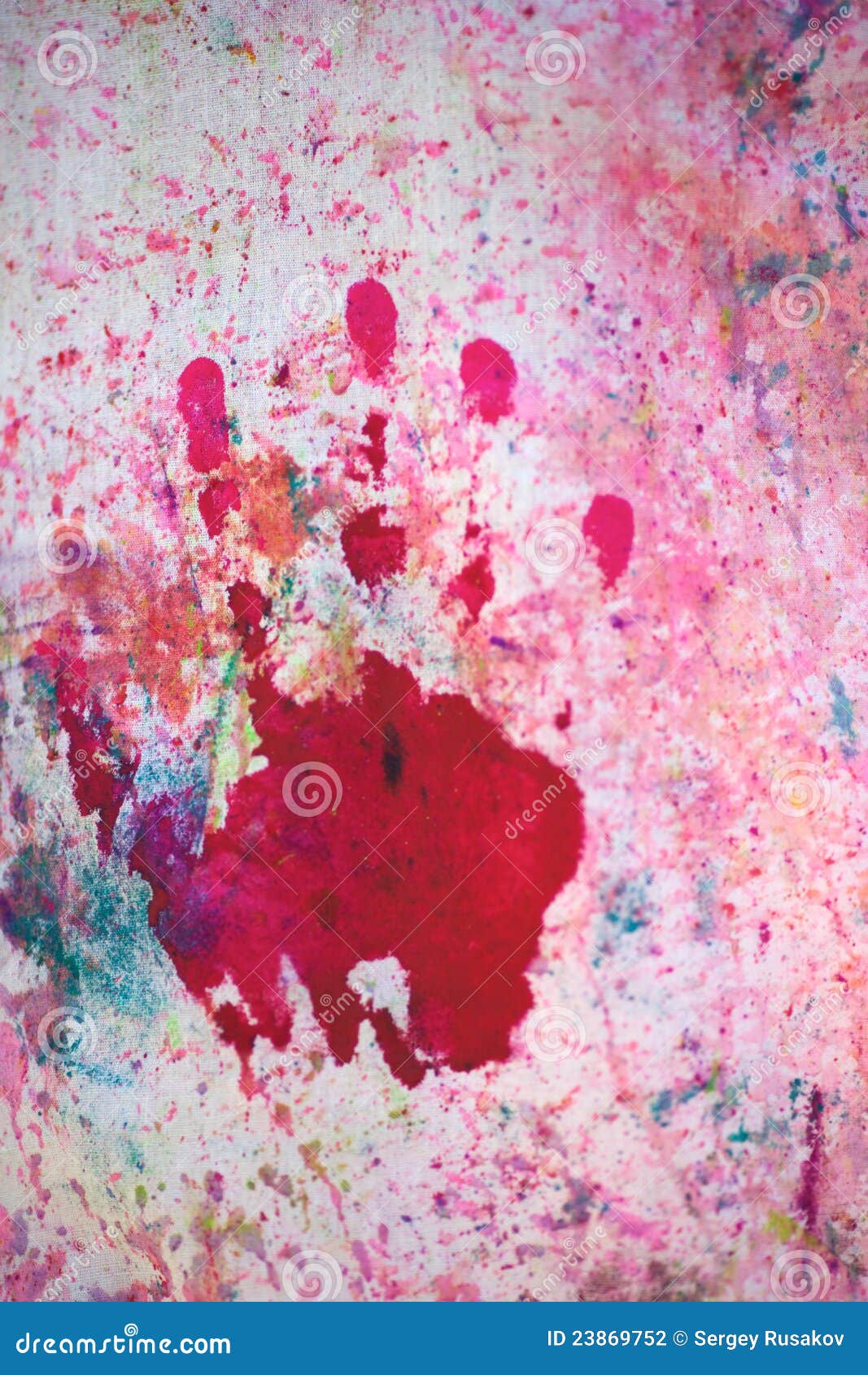 Red handprint stock photo. Image of white, design, hand - 23869752