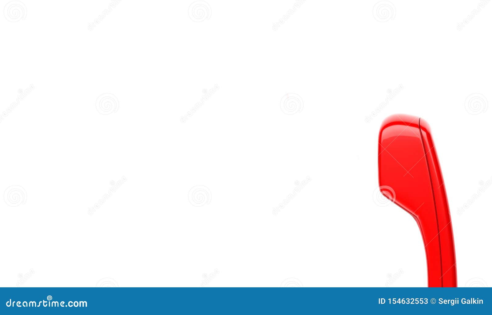 Red handset stock illustration. Illustration of color - 154632553