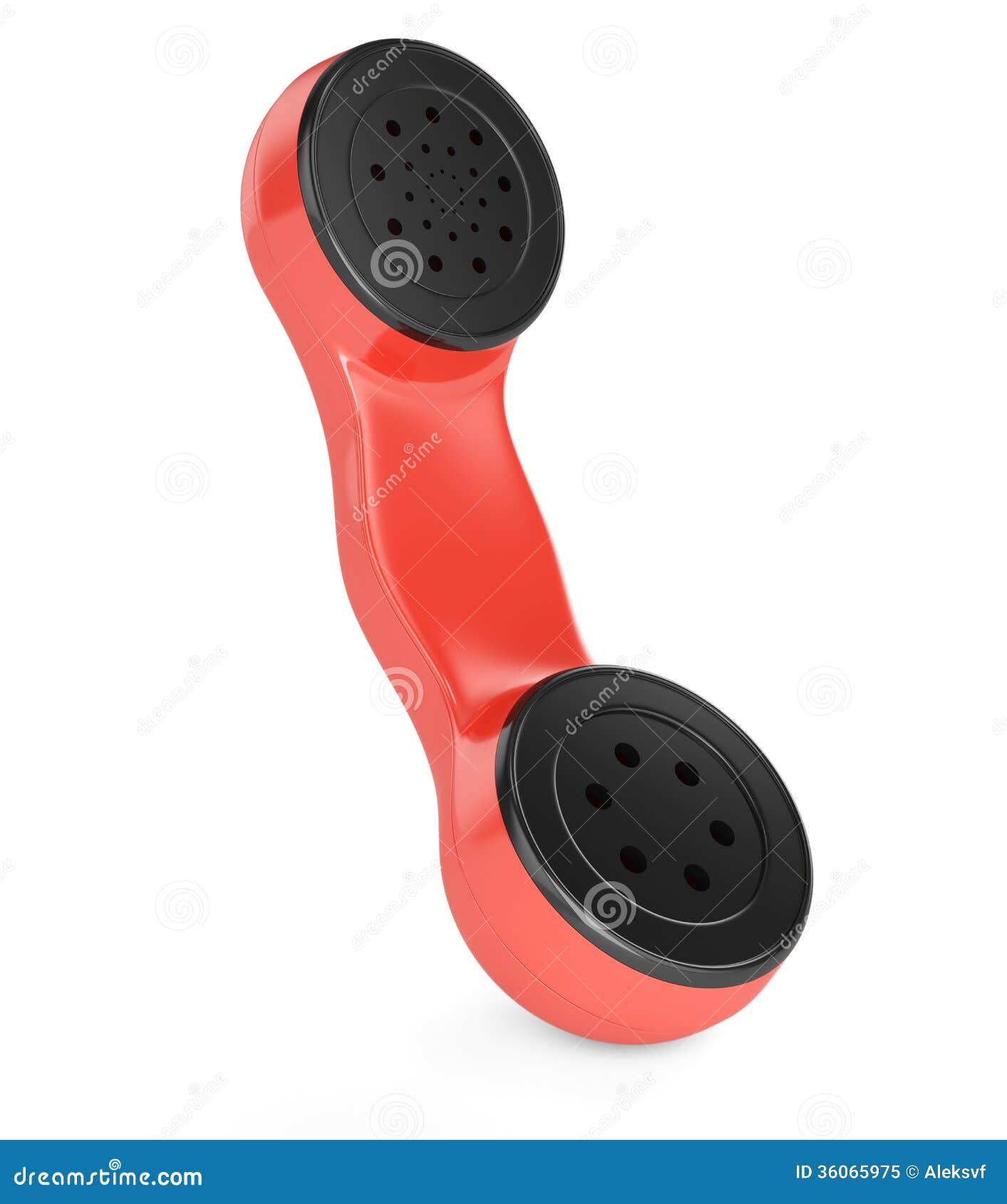 Red handset stock illustration. Illustration of customer - 36065975