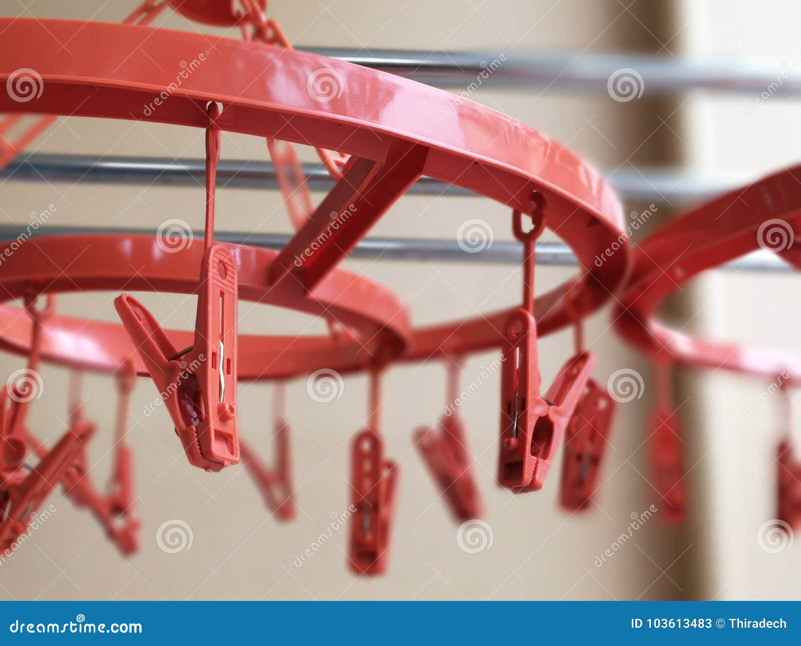 Red Hanger stock image. Image of cleaning, clean, hangers - 103613483