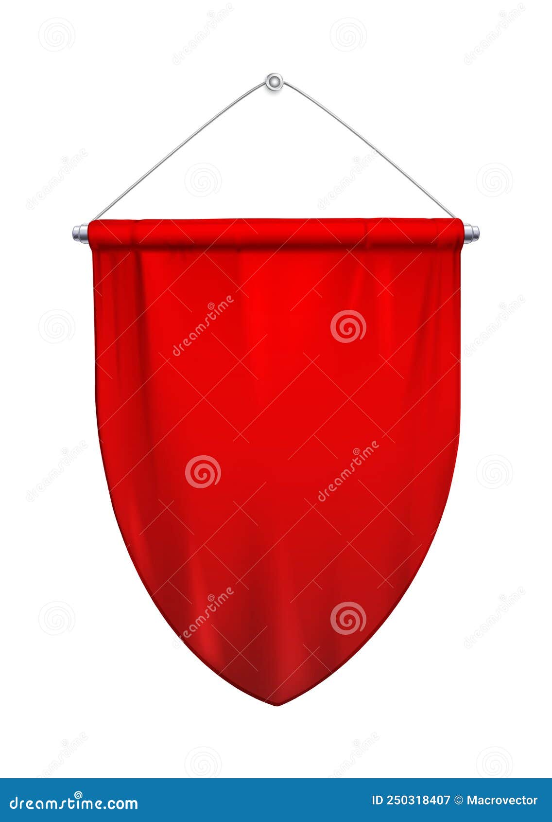 Red Hanging Pennant Composition Stock Vector - Illustration of ...