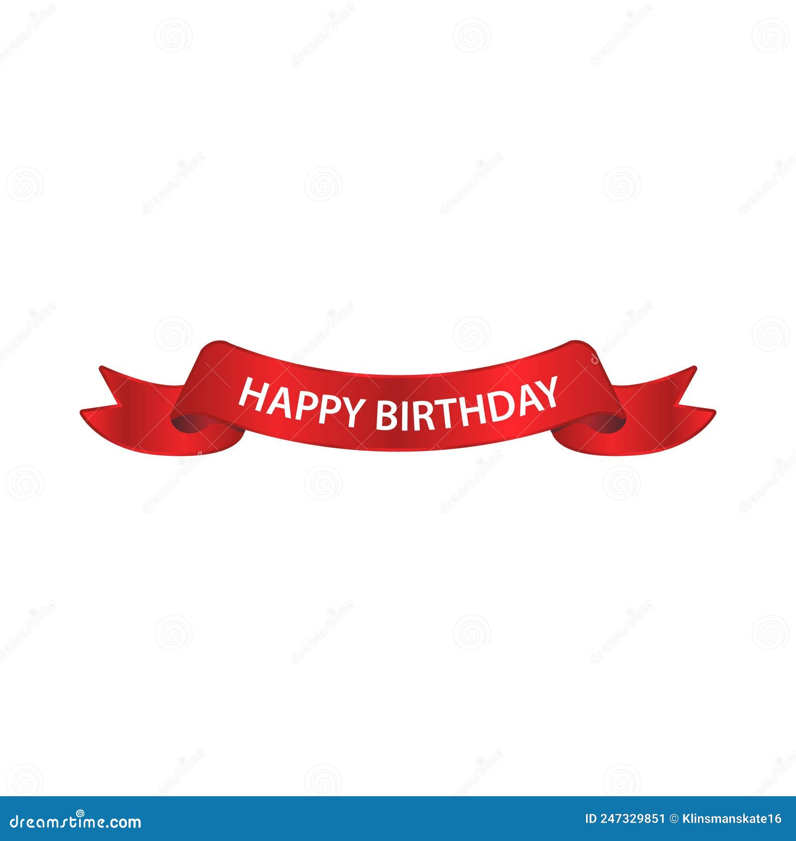 Red Happy Birthday Banner Design Vector Stock Vector - Illustration of ...