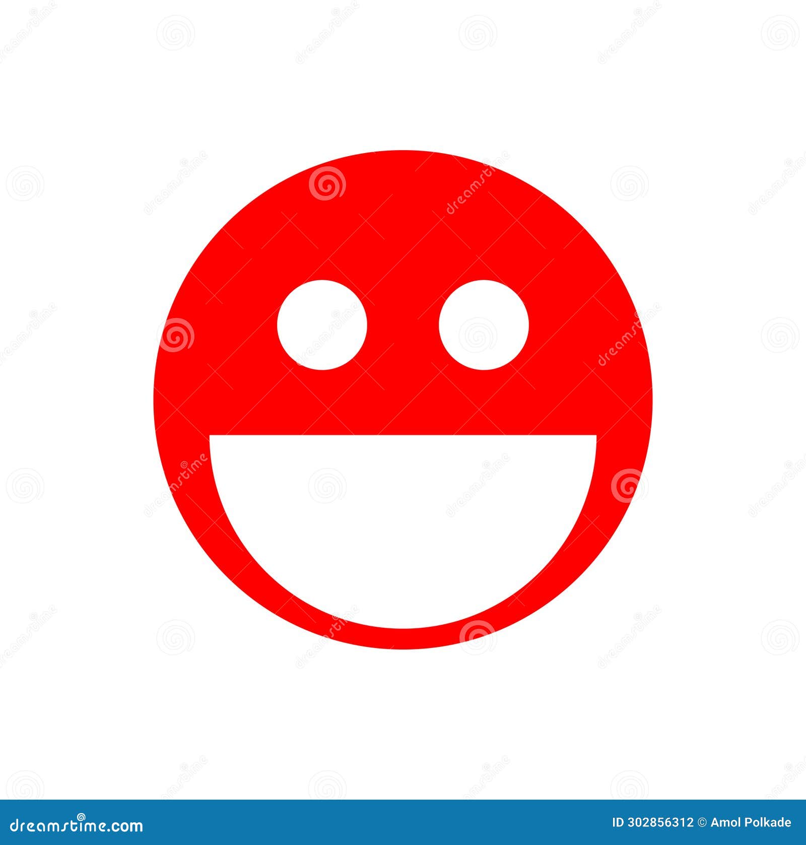 Red Happy Face Icon Illustration Stock Vector - Illustration of phone ...