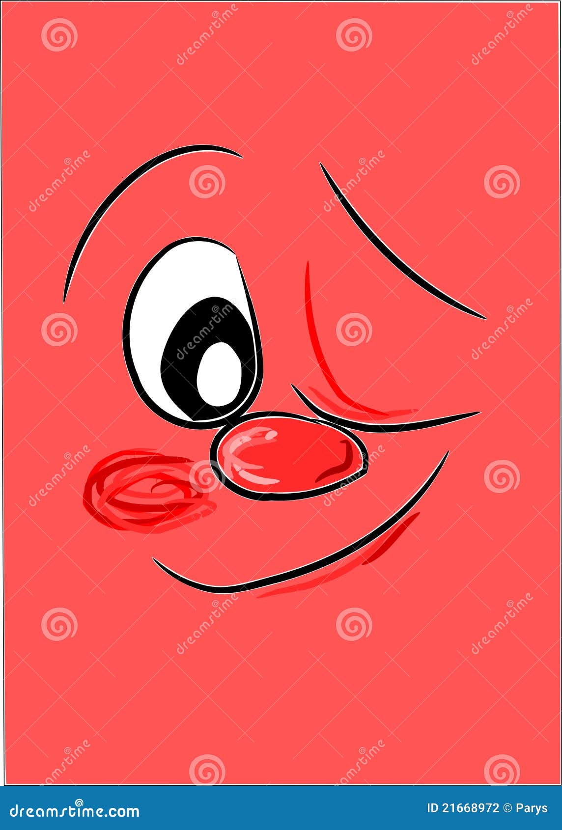 Red happy face - symbol stock vector. Illustration of eyes - 21668972