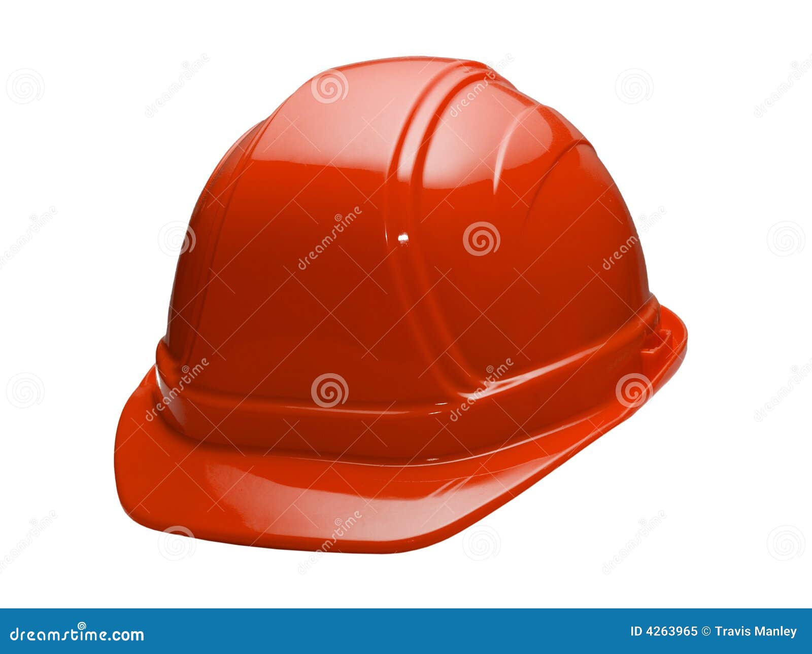 Red Hard Hat stock image. Image of hard, industry, caution - 4263965