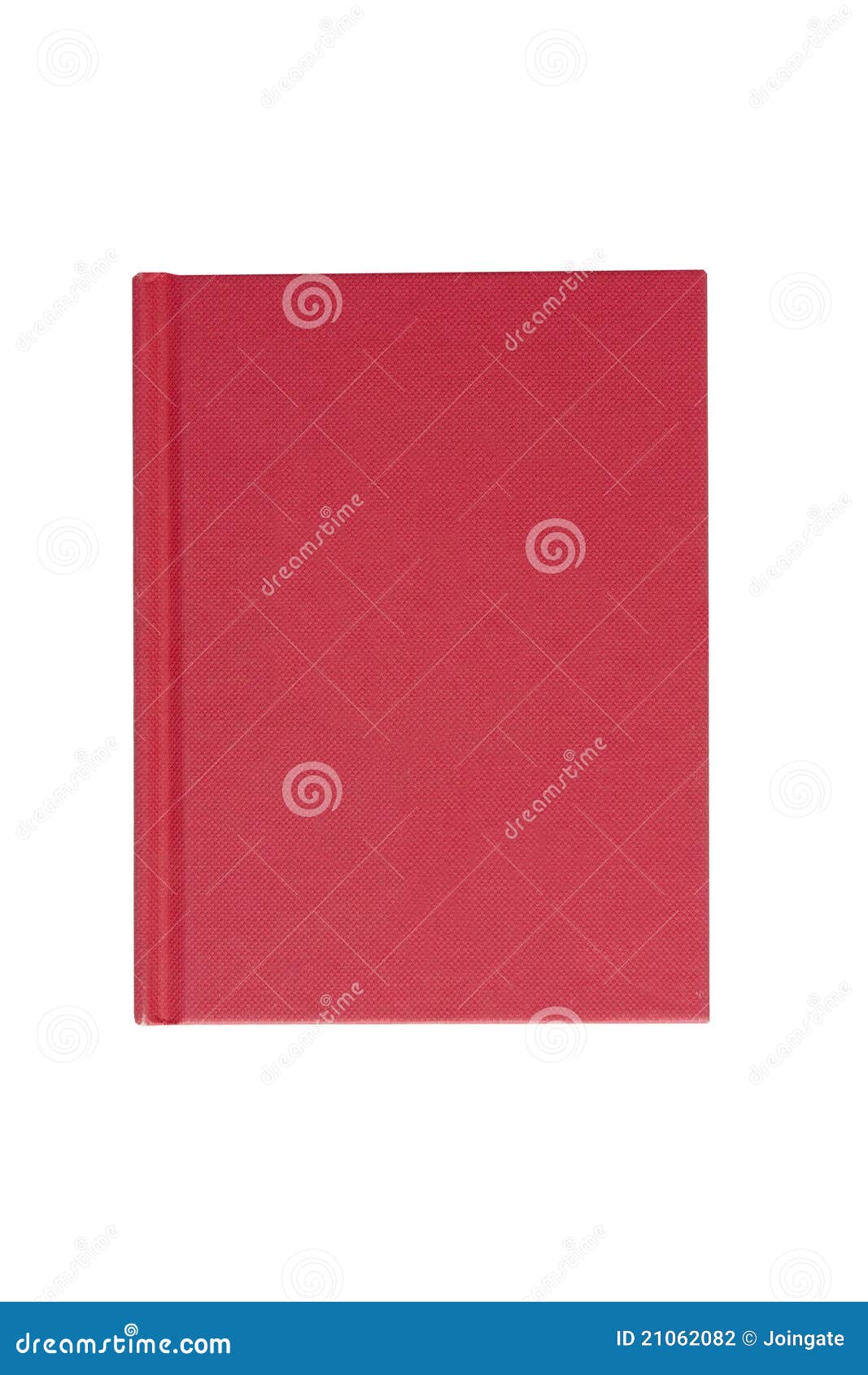 Red Hardback Book on White Background from Above Stock Photo - Image of ...
