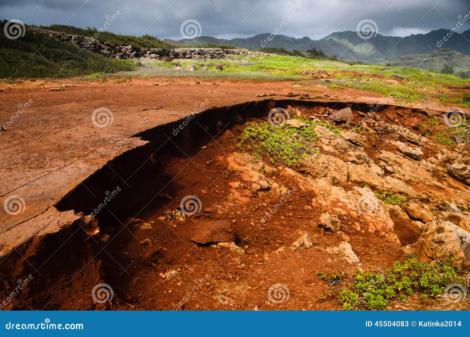 Red hawaiian soil stock image. Image of kauai, soil, hawaii - 45504083