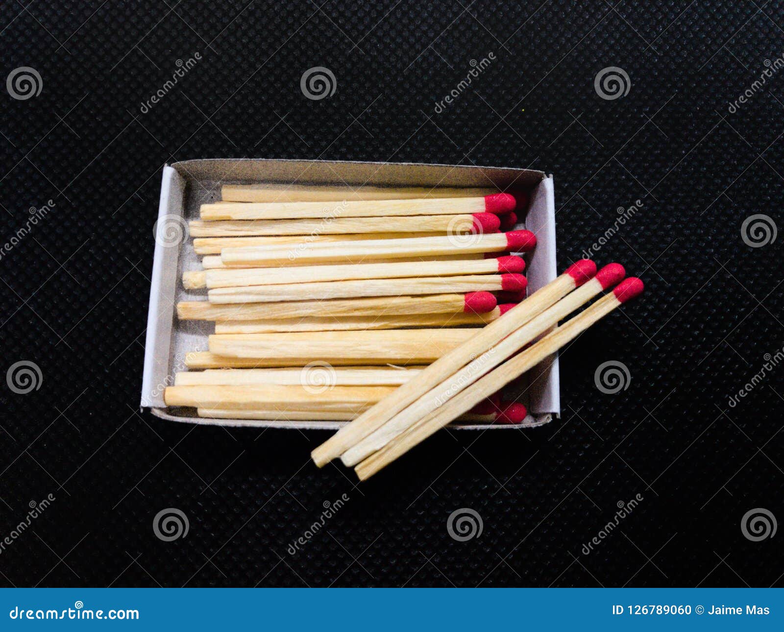 Red head match stock photo. Image of design, flammable - 126789060