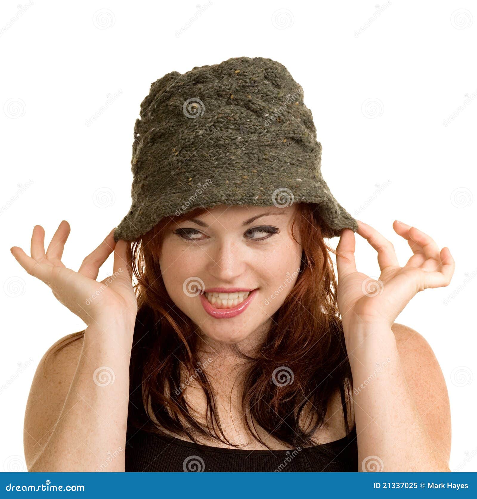 Red headed girl stock image. Image of woman, fashion - 21337025