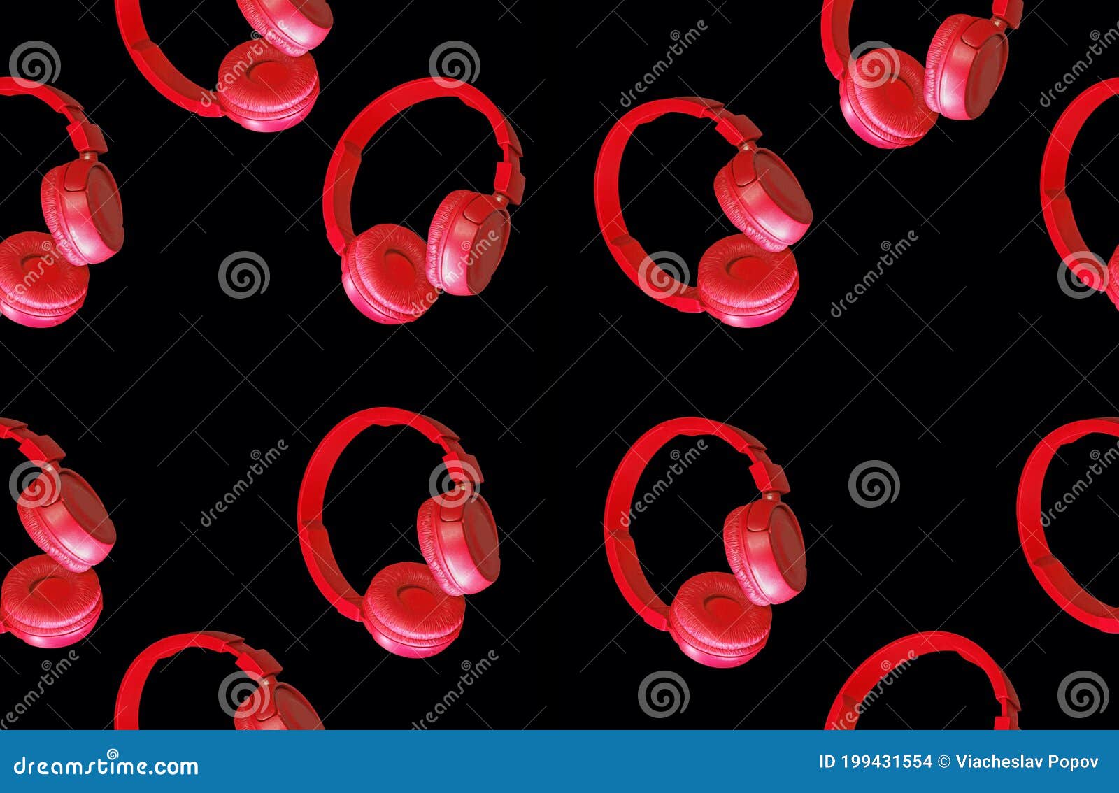 Red headphones texture stock photo. Image of audio, entertainment ...