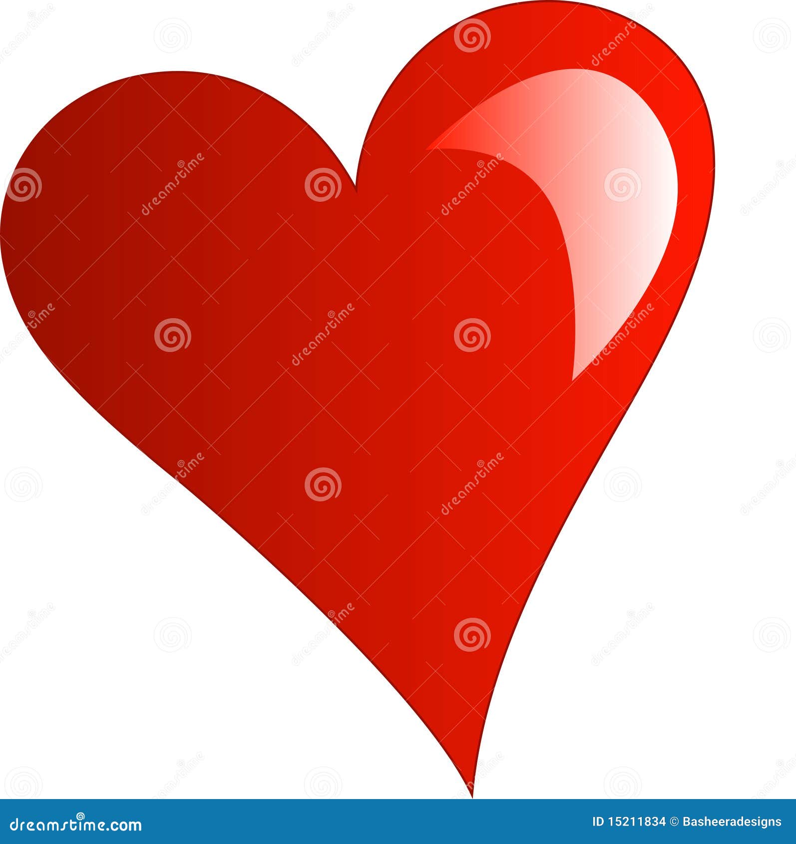 Red Heart stock vector. Illustration of clip, wedding - 15211834