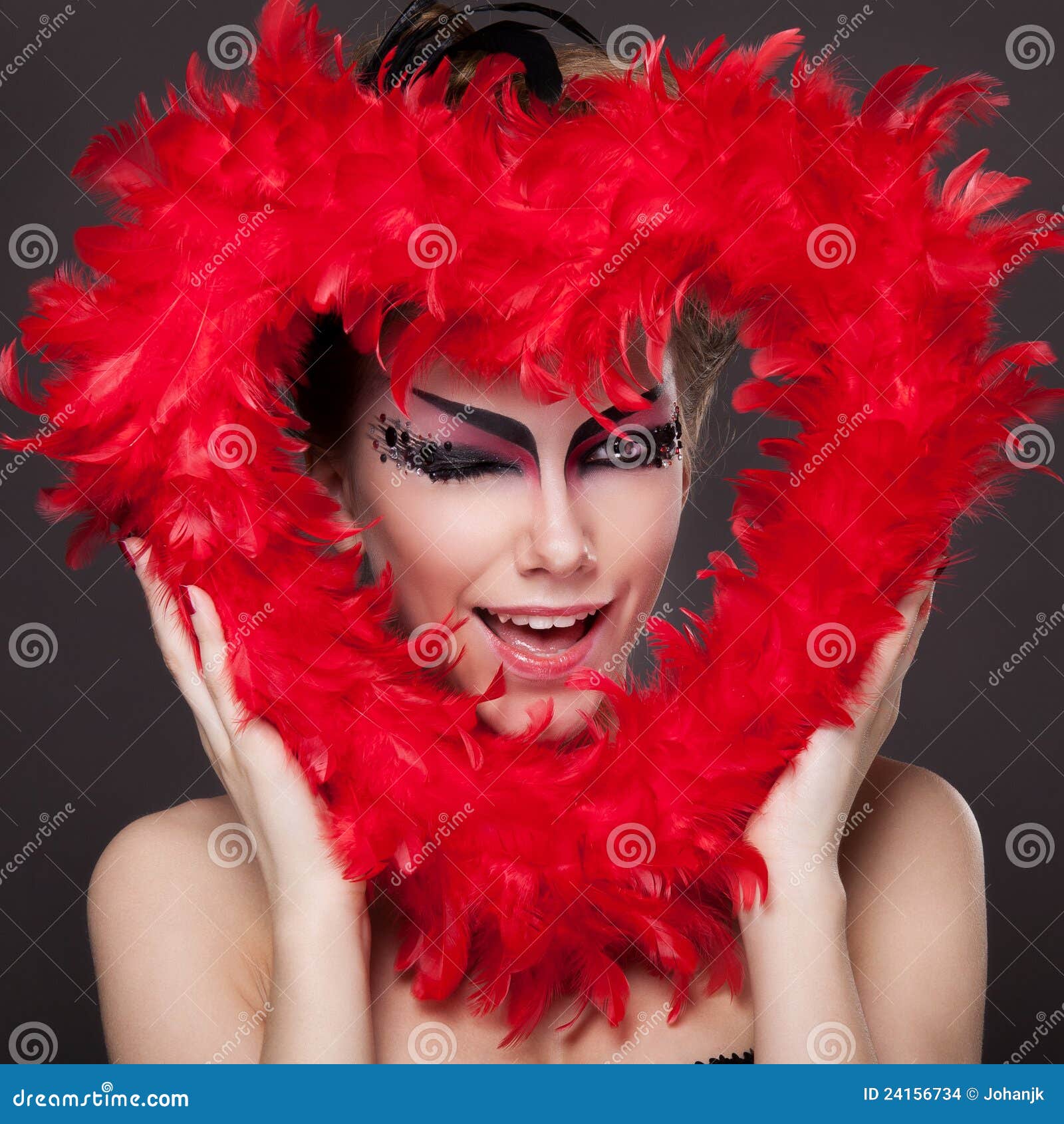 Red heart stock photo. Image of feathers, heart, face - 24156734