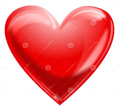 Red heart stock illustration. Illustration of sensual - 3675166